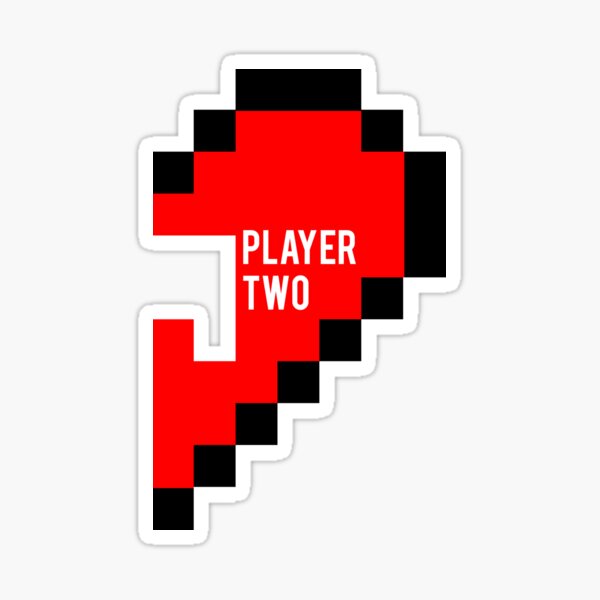 "Couple Goals - Player Two Gaming Retro Heart" Sticker for Sale by ...