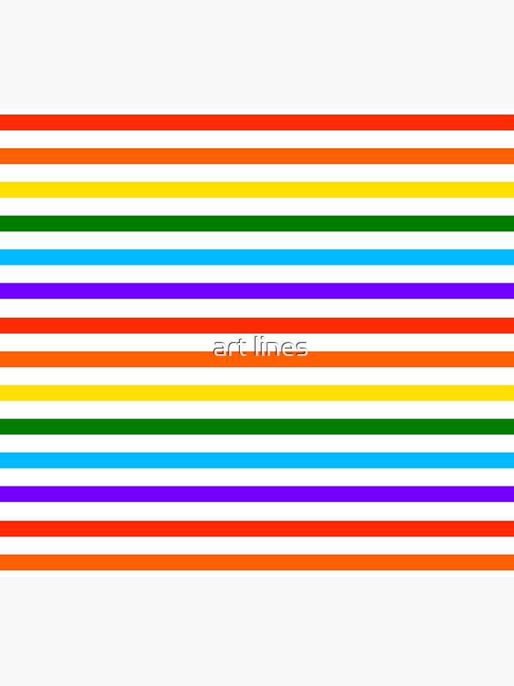 "rainbow lines" Sticker by rubinihaal | Redbubble