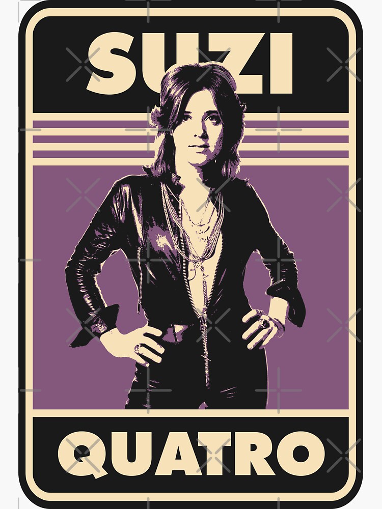 "Suzi Quatro Hard Rock" Sticker for Sale by eyepoo | Redbubble