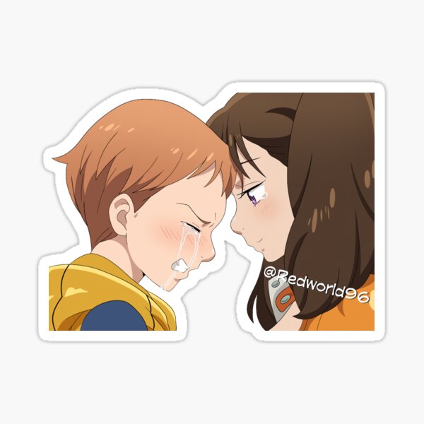"King and Diane, Nanatsu no Taizai" Sticker by Redworld96 | Redbubble