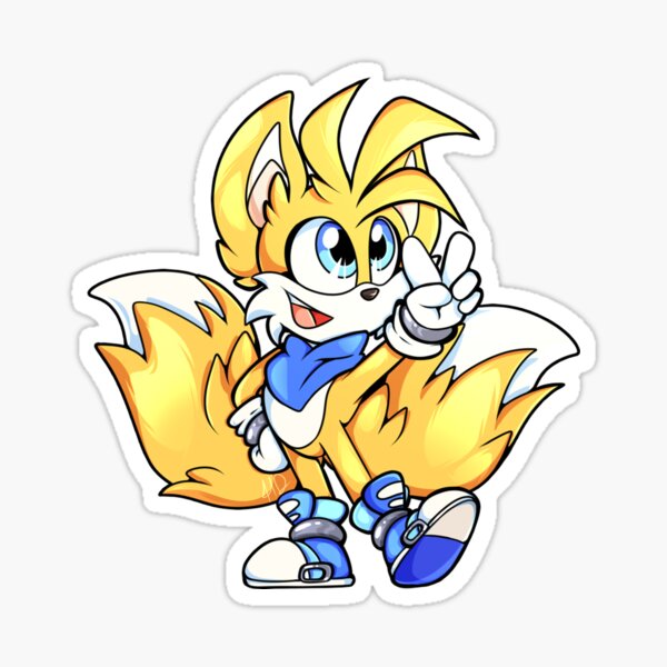 Sonic Tails Stickers | Redbubble