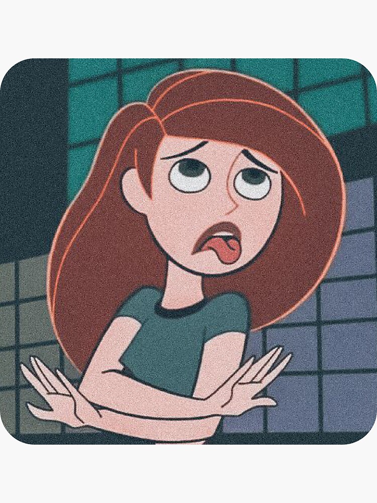 "Aesthetic moody girl Sticker - Sticker 90s cartoons aesthetic ...