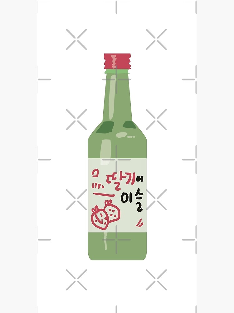 "Strawberry Korean Soju Bottle" Art Print for Sale by nanaminhae ...