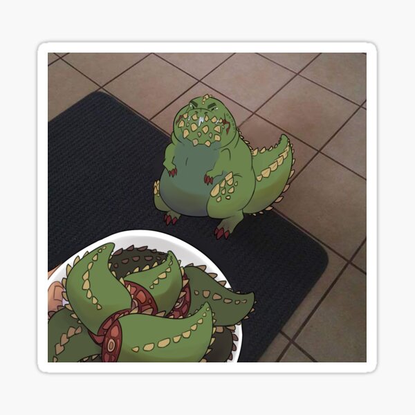 "Deviljho- May I have some tail" Sticker for Sale by NemesisAirArt ...