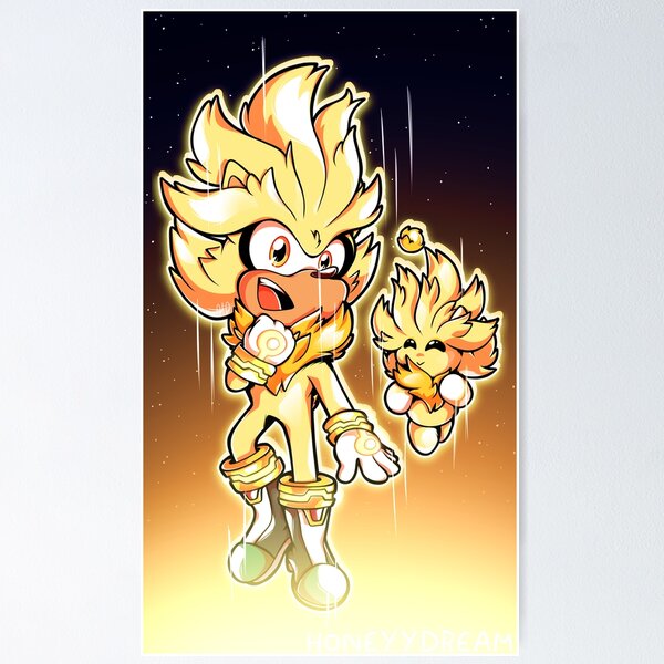 "SONIC - Super Silver " Poster for Sale by HoneyyDream | Redbubble