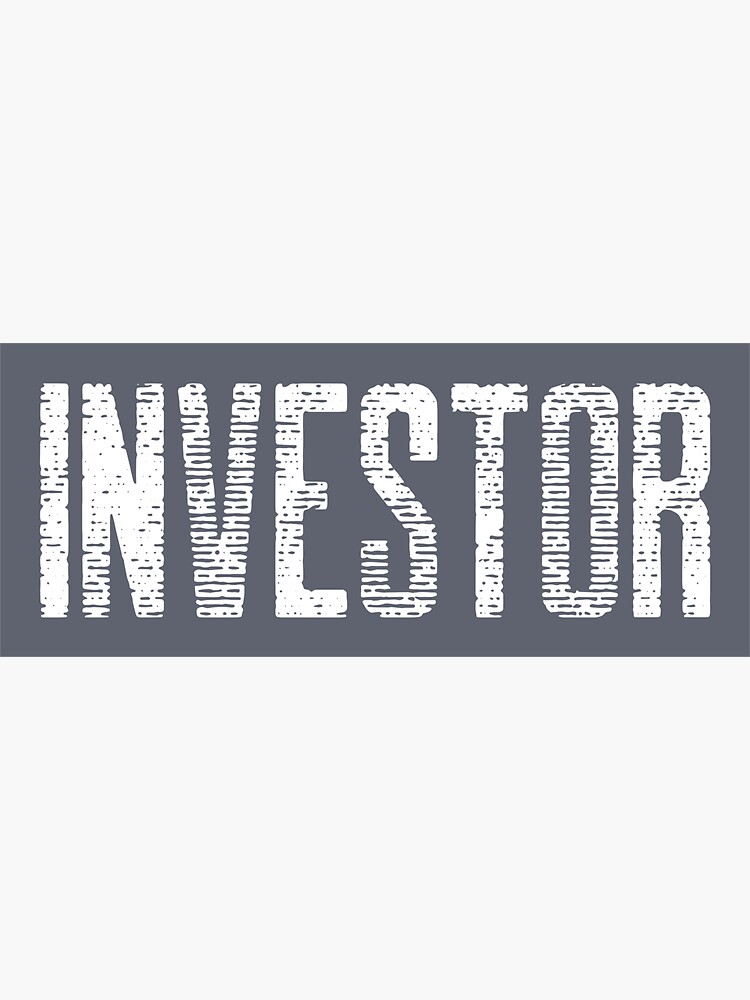 "Investor (Classic Gray)" Sticker for Sale by Misael-H | Redbubble