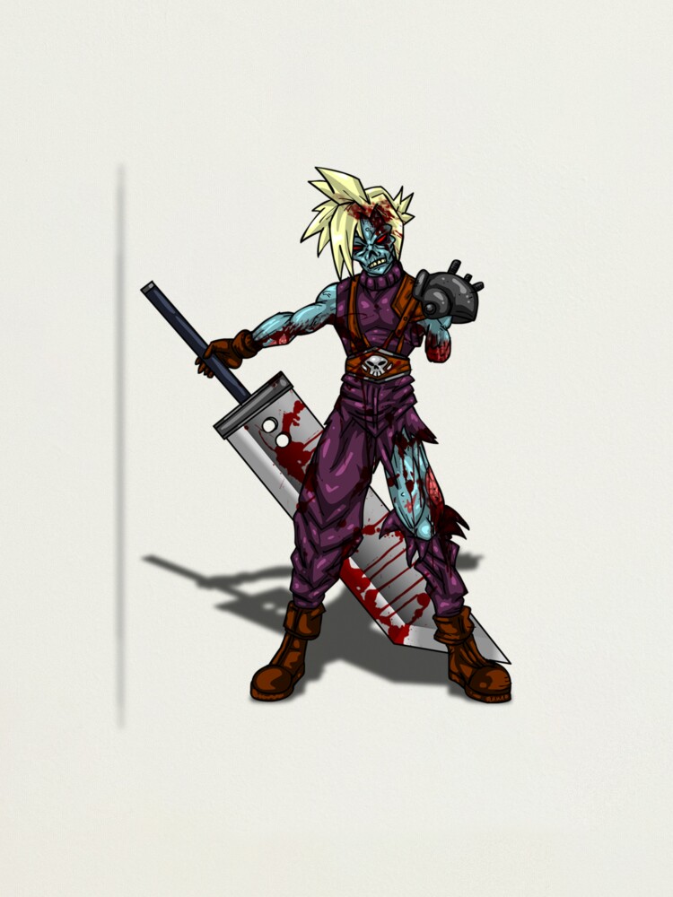 "Zombie Cloud (Final Fantasy VII)" Photographic Print by AvenueRec ...