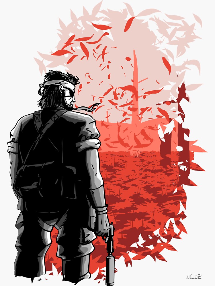 "Big Boss Red " Sticker by m1a2 | Redbubble