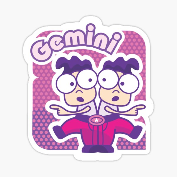 "Gemini Zodiac Sign" Sticker for Sale by ZodesignArt | Redbubble