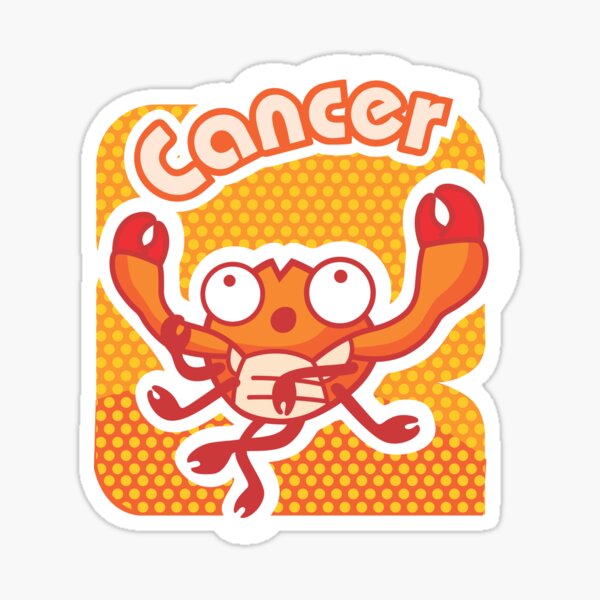 "Cancer Zodiac Sign" Sticker by ZodesignArt | Redbubble