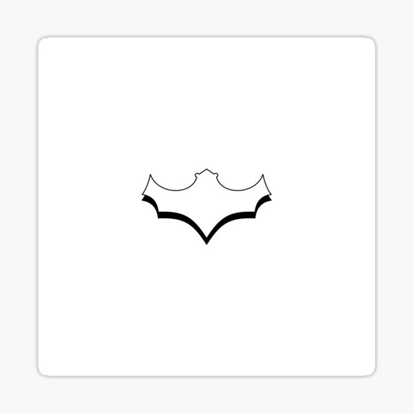 "bat logo" Sticker for Sale by Kuncorosakti | Redbubble