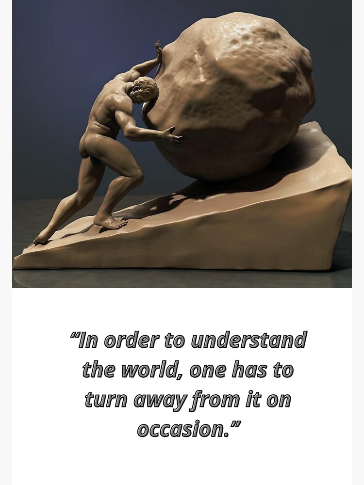 "Myth of Sisyphus" Sticker by sandy1910 | Redbubble