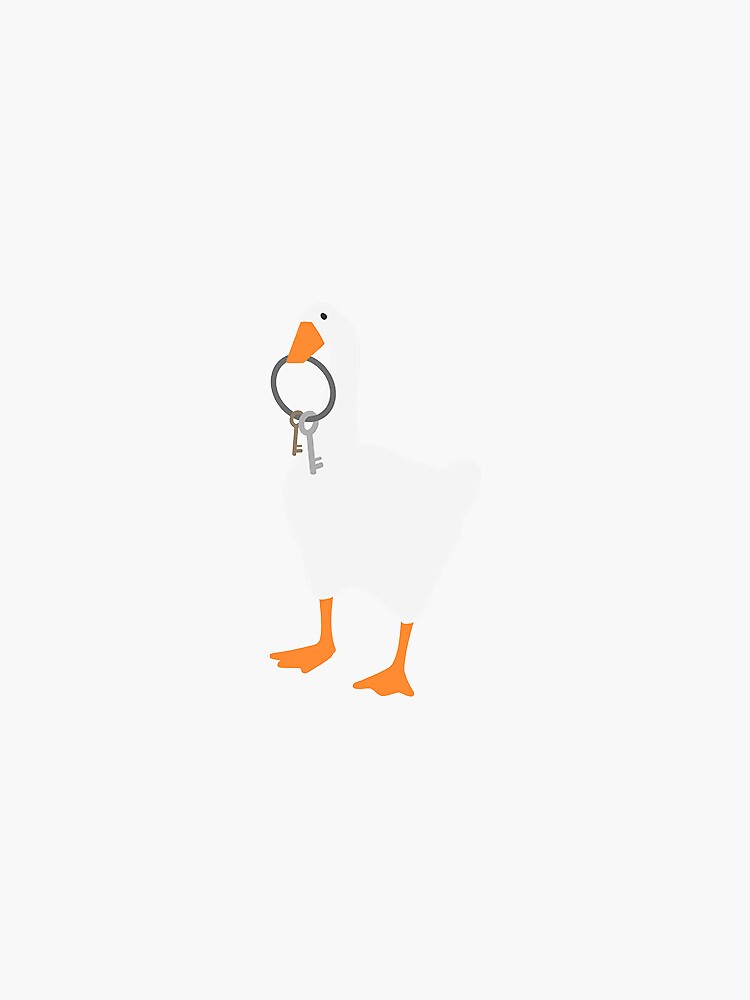 "untitled goose game keys" Sticker for Sale by ZakDzGeek | Redbubble