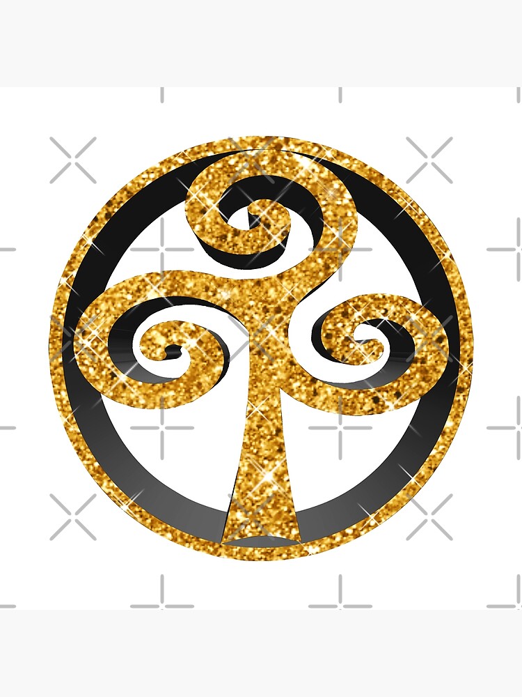 "Tree of Life Golden Triskelion" Poster by joshuayule | Redbubble