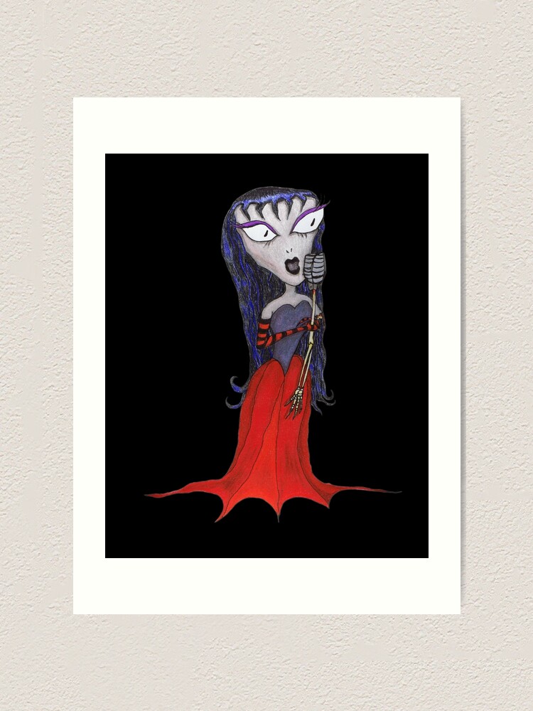 "Zombie Vocalist | Goth Singer | Dark Humor | TM11" Art Print for Sale ...