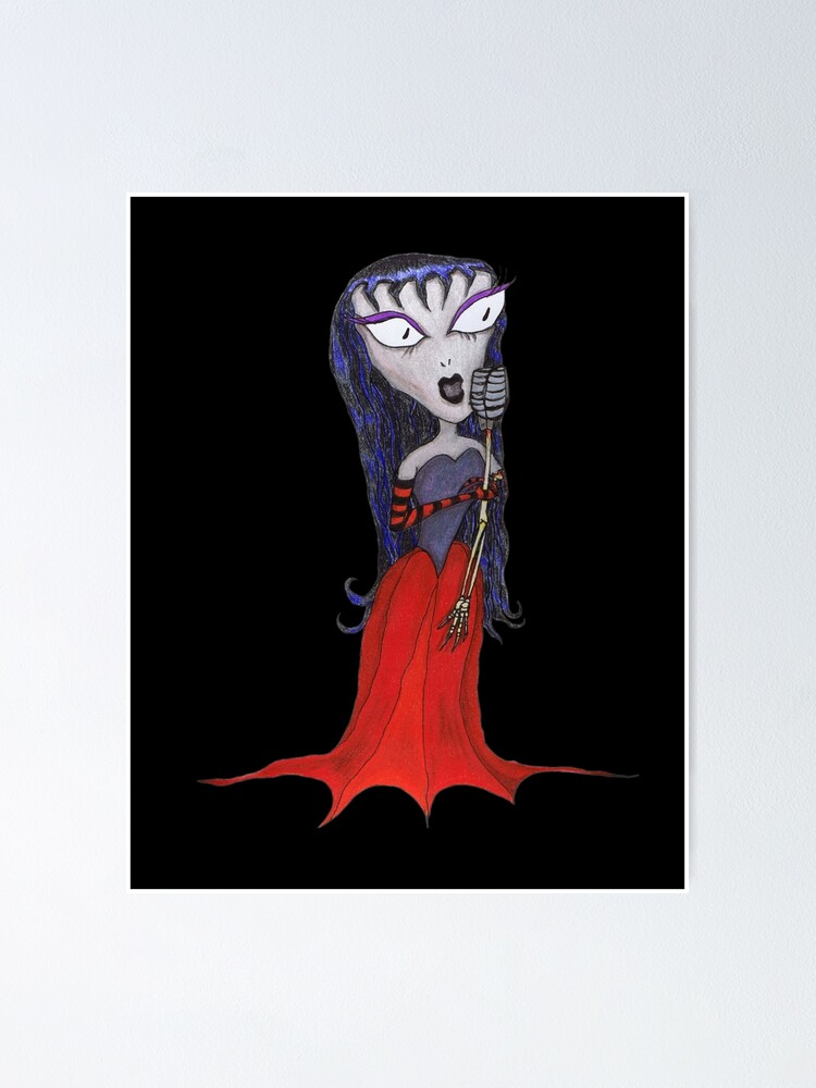 "Zombie Vocalist | Goth Singer | Dark Humor | TM11" Poster for Sale by ...