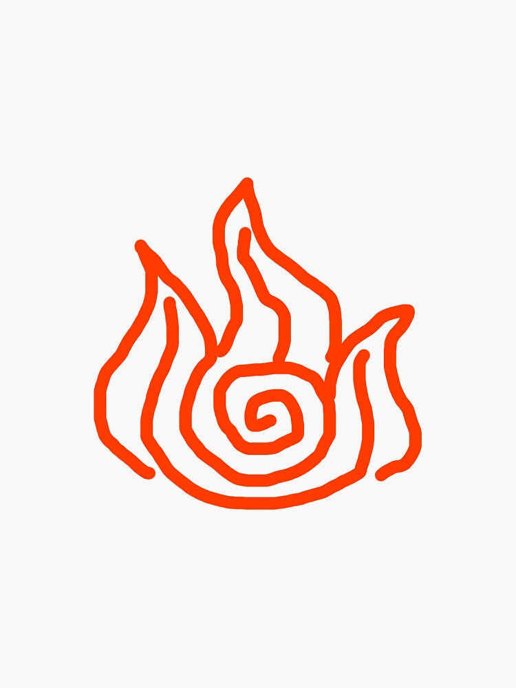 "Avatar: ATLA fire tribe" Sticker for Sale by Abi-sells | Redbubble