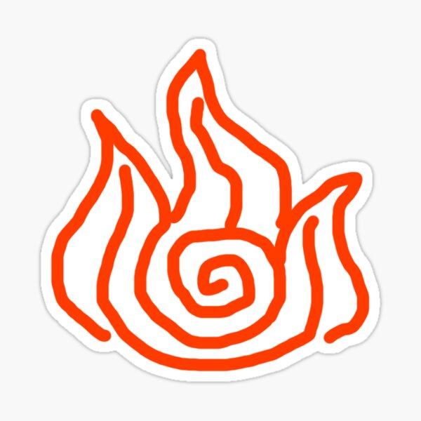 "Avatar: ATLA fire tribe" Sticker for Sale by Abi-sells | Redbubble