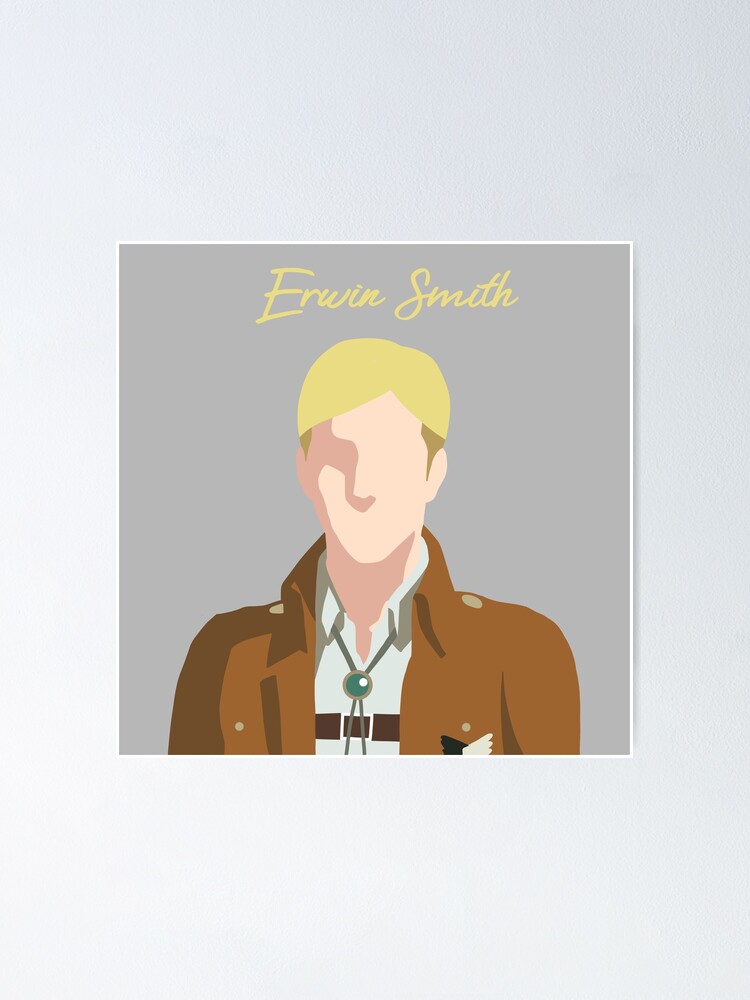 "AOT: Erwin Smith" Poster by 2craftybiscuits | Redbubble