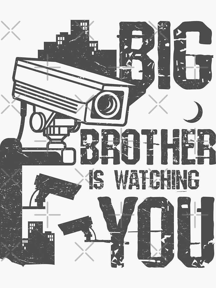 "Big Brother is Watching You" Sticker for Sale by studio838 | Redbubble