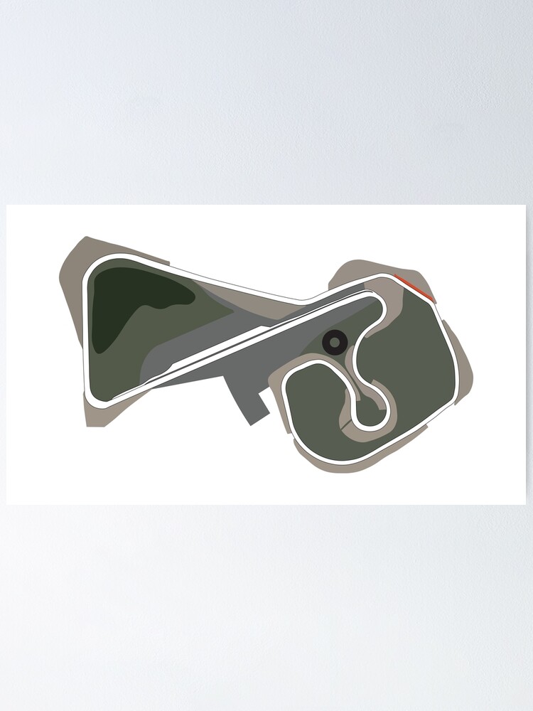 "Sachsenring MotoGP track layout" Poster for Sale by TracksWorld ...