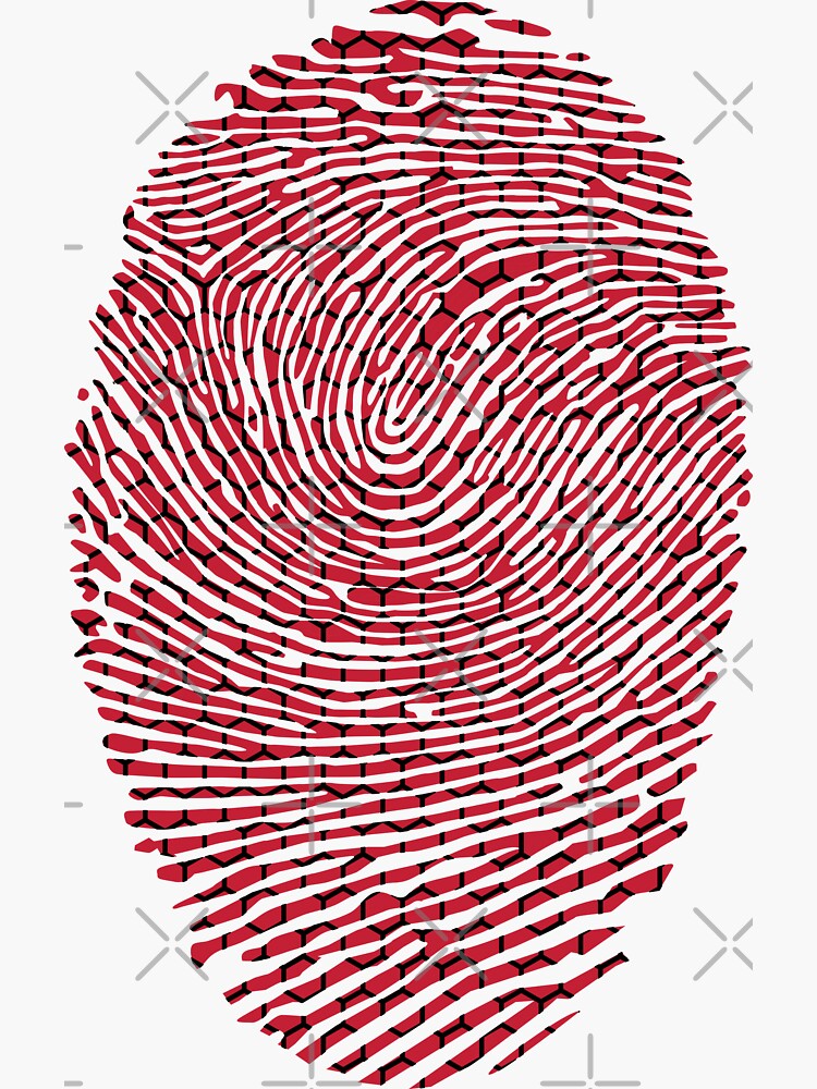 "Digital Fingerprint" Sticker by tsipoefhewzoe | Redbubble