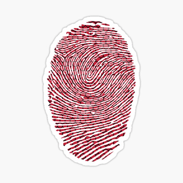 "Digital Fingerprint" Sticker by tsipoefhewzoe | Redbubble