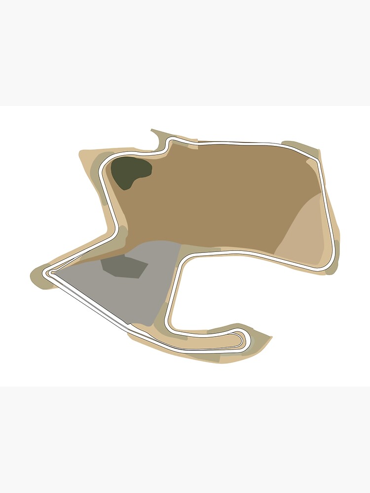 "Laguna Seca MotoGP track layout" Poster for Sale by TracksWorld ...