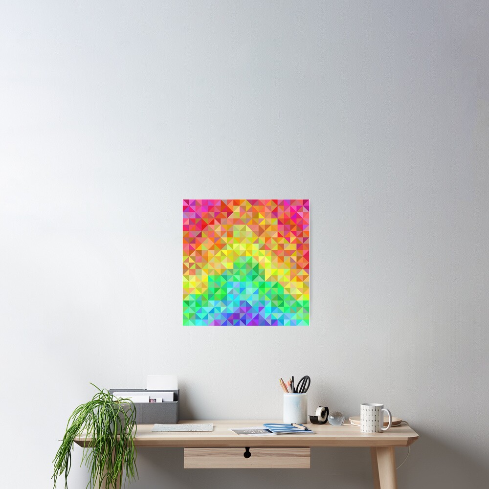"Abstract spectrum background from rainbow triangles" Poster by ...