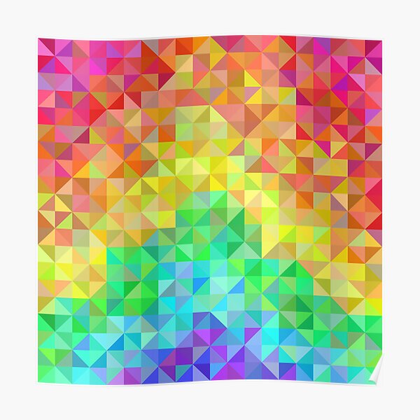 "Abstract spectrum background from rainbow triangles" Poster by ...