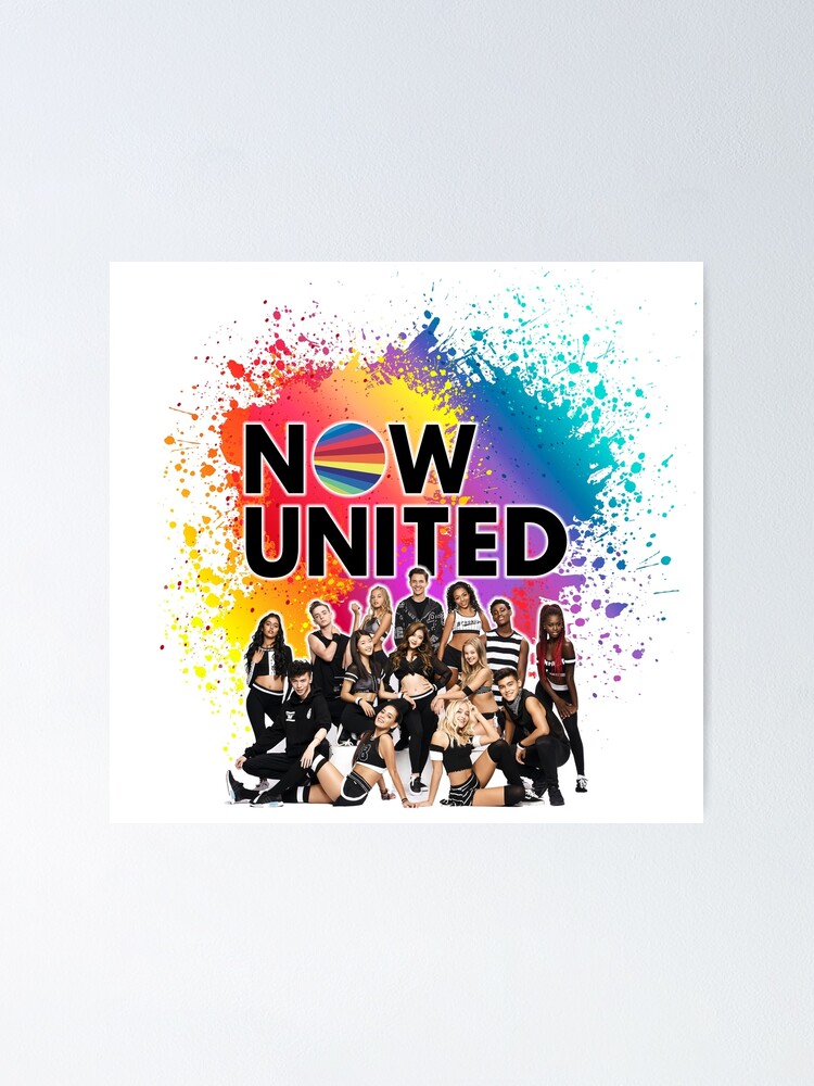"NOW UNITED - GROUP SPLASH " Poster for Sale by MixedNichos | Redbubble