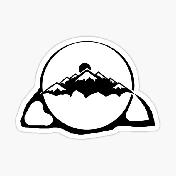 "Mountain Logo" Sticker by KrisTomMerch | Redbubble