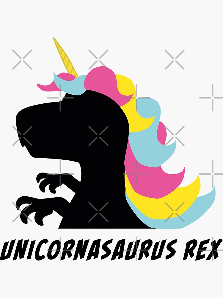 "Unicornasaurus Rex - Dinocorn" Sticker for Sale by Rixta82 | Redbubble