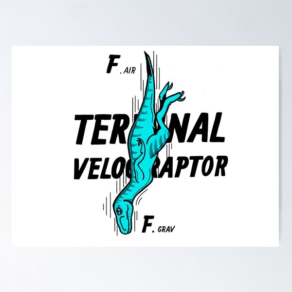 "Terminal Velocity " Poster for Sale by PunArtist | Redbubble