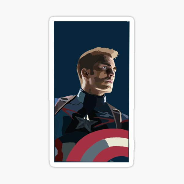 "Chris Evans Steve" Sticker for Sale by Sophiasideas | Redbubble