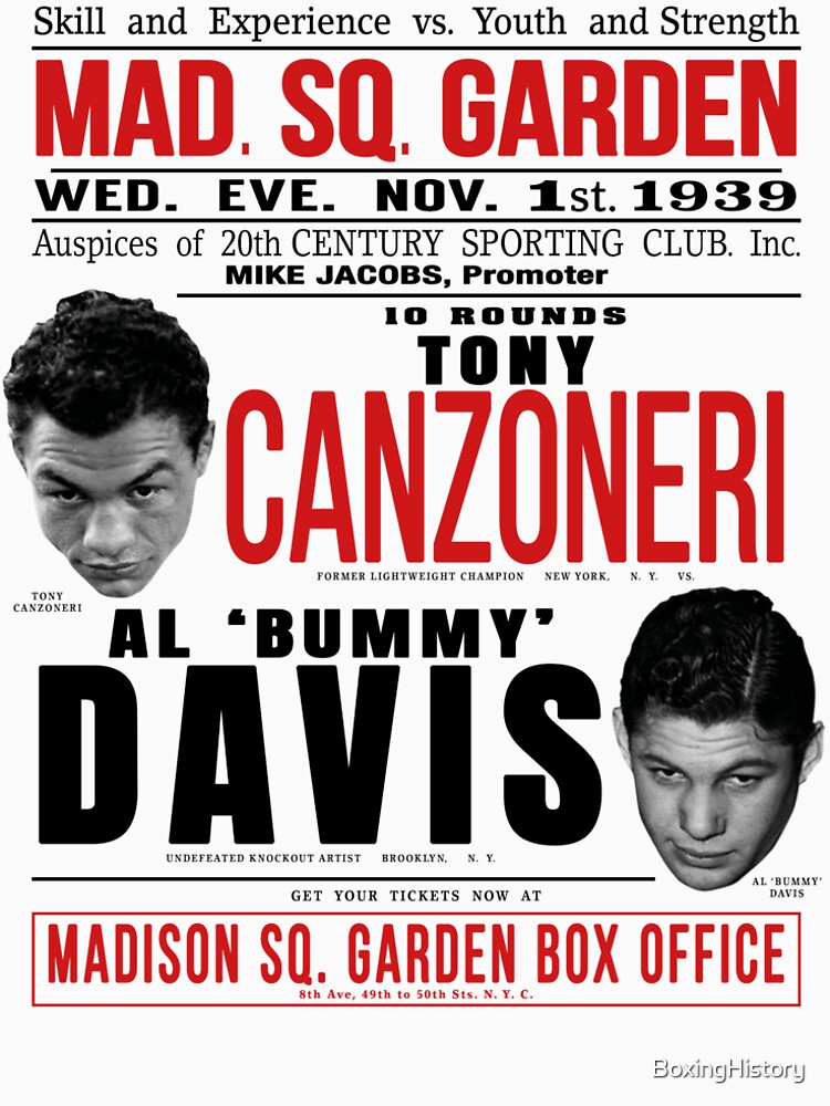 "Tony Canzoneri vs Bummy Davis" Premium T-Shirt for Sale by ...