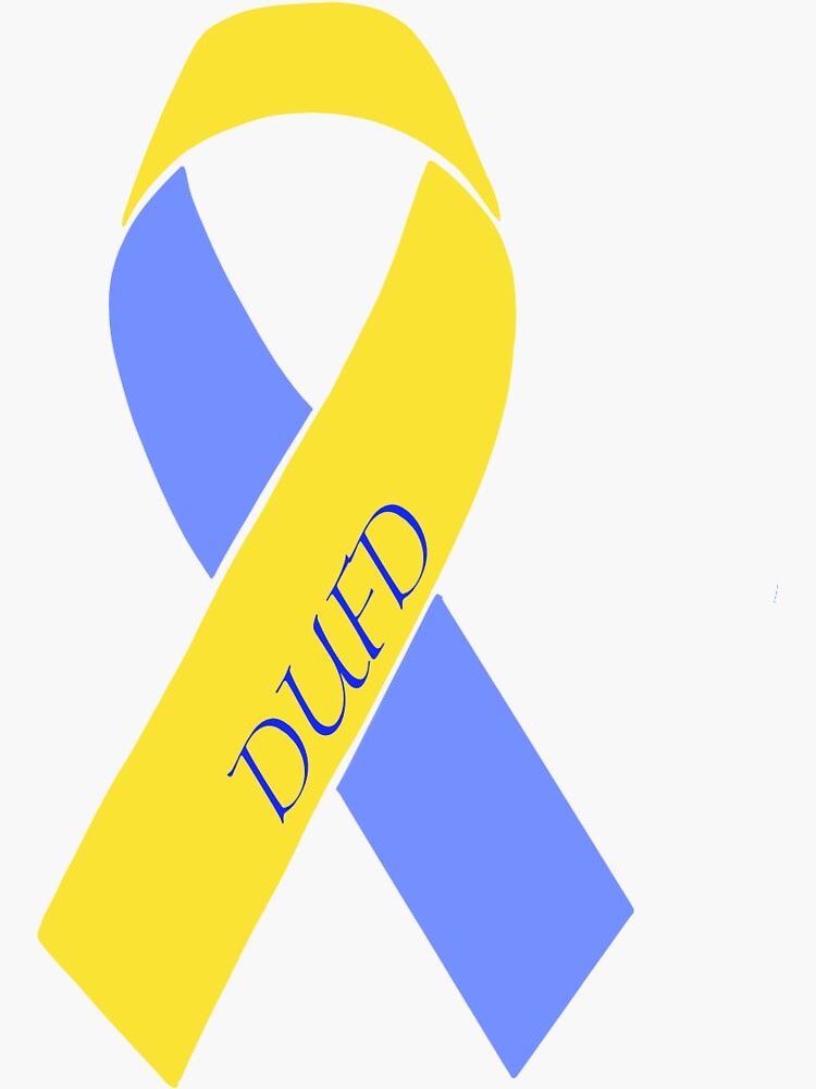 "Down Syndrome Ribbon Sticker" Sticker by DUFD-KSU | Redbubble