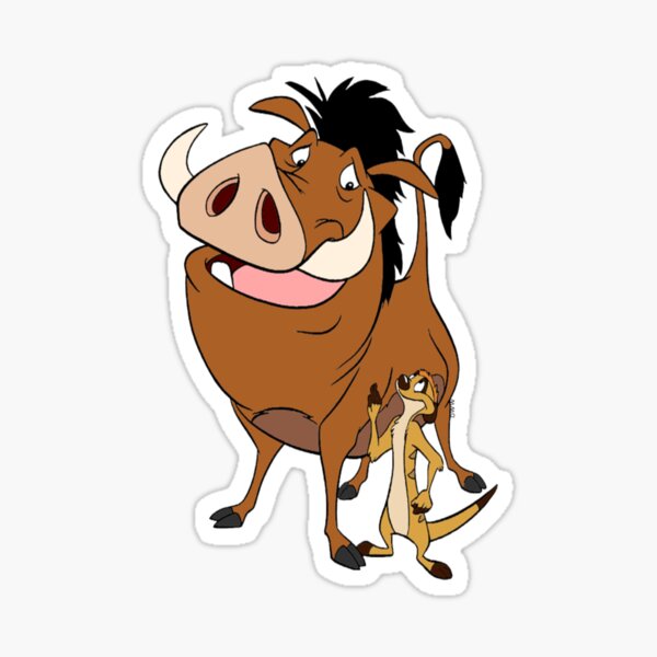 Timon And Pumbaa Stickers | Redbubble