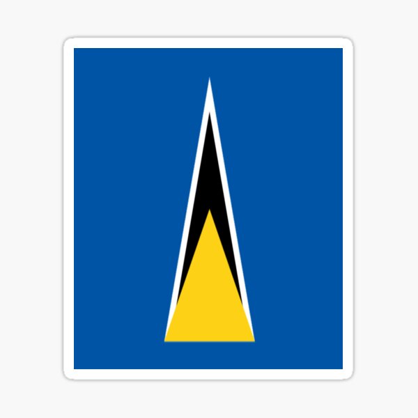 "ST LUCIA FLAG" Sticker for Sale by PropJoe | Redbubble