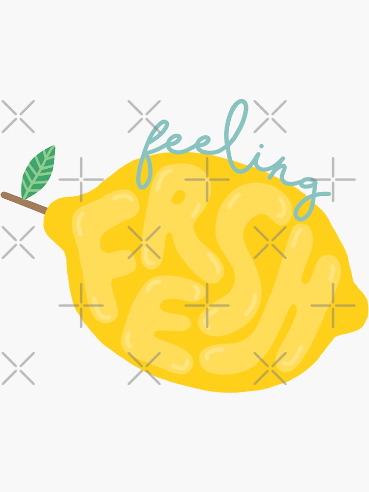 "Feeling Fresh" Sticker by elysecon | Redbubble