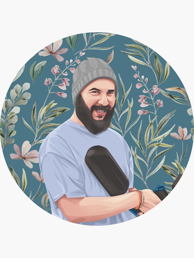 "Cory Ford Teal Floral" Sticker for Sale by ctolliver | Redbubble