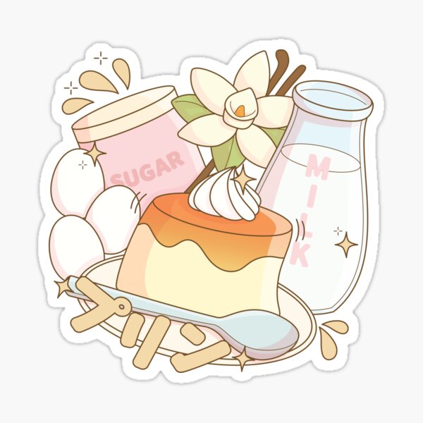 "Milk Pudding" Sticker by LuYukari | Redbubble