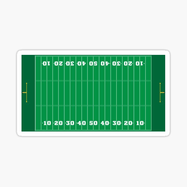 "Football Field" Sticker for Sale by cmd-art | Redbubble