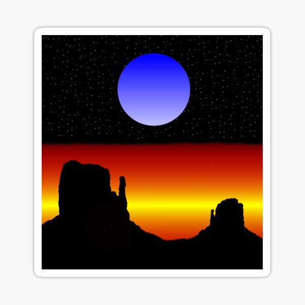 "Super Blue Moon" Sticker for Sale by dltphoto | Redbubble