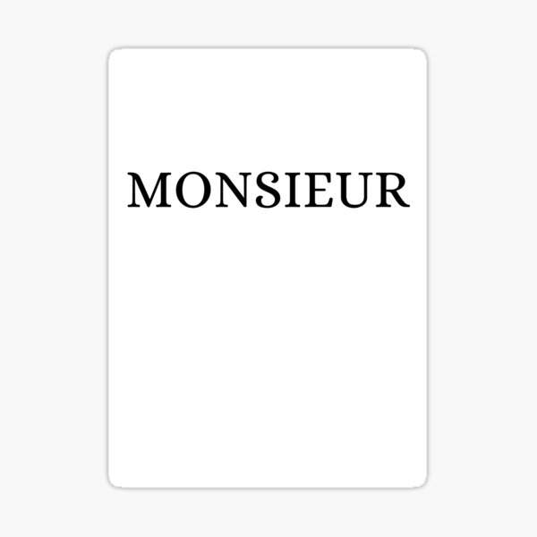 "Mr." Sticker by MICHAUDmelissa | Redbubble