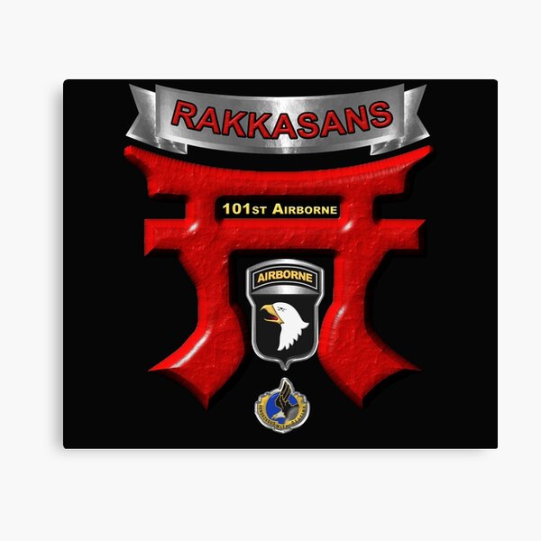 "101st Airborne Division “RAKASSANS”" Canvas Print for Sale by ...