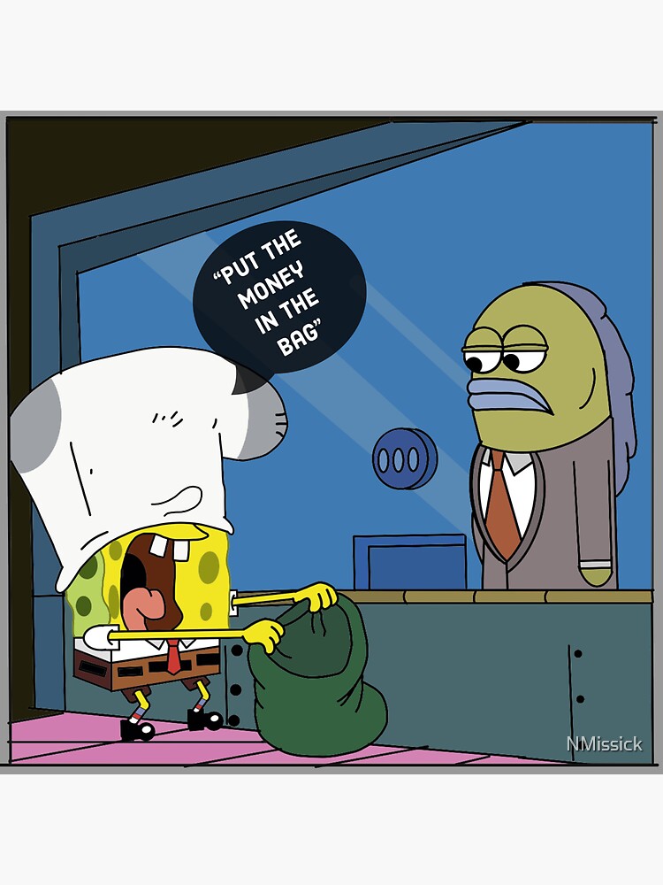 "Spongebob Meme" Sticker for Sale by NMissick | Redbubble
