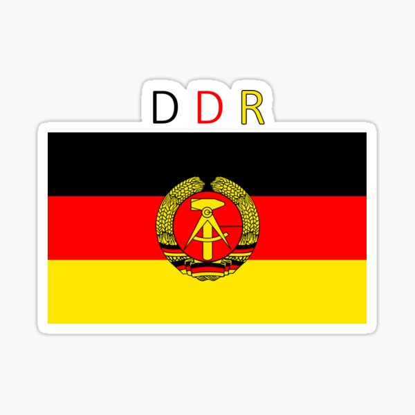 "DDR Flag - Art design" Sticker for Sale by AndiHK | Redbubble