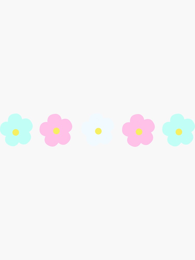 "LGBTQ+ flower flag design - trans" Sticker for Sale by francesca-b14 ...