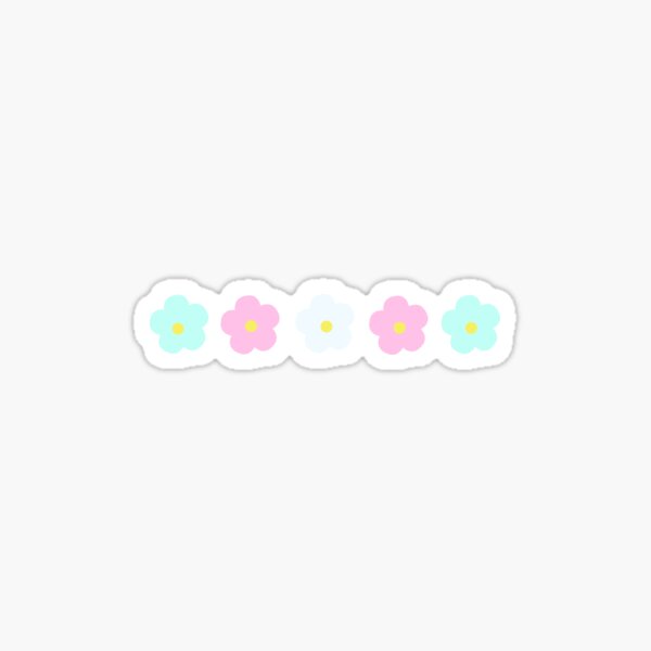 "LGBTQ+ flower flag design - trans" Sticker for Sale by francesca-b14 ...